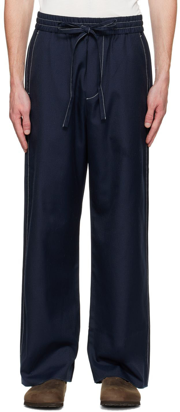 Sunnei Blue Polyester Lounge Pants Sunnei