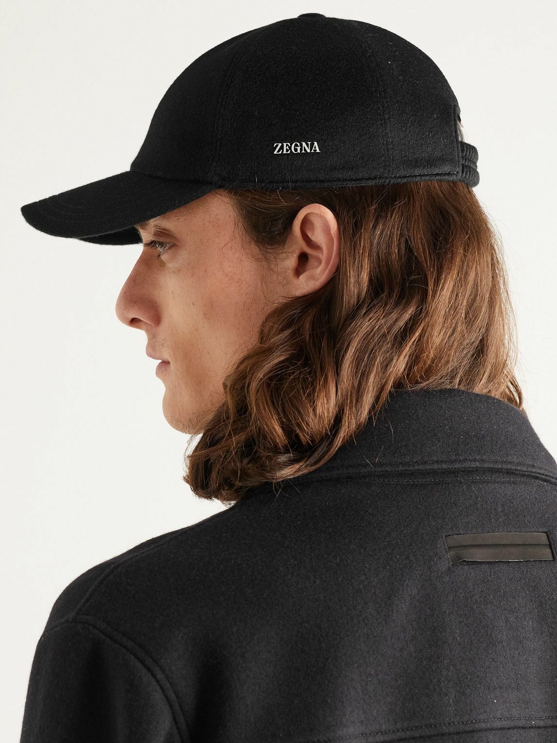 Zegna - Logo-Embellished Cashmere-Felt Baseball Cap - Black Zegna