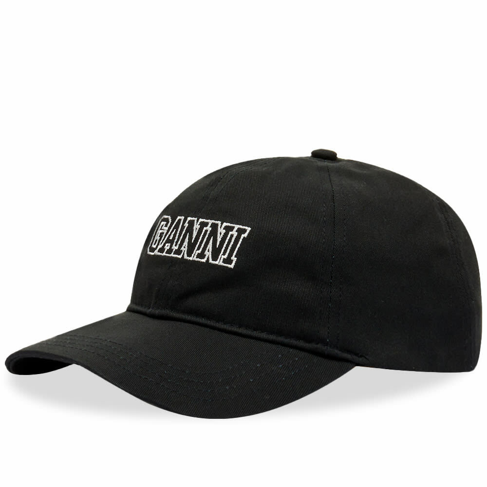 GANNI Women's Logo Cap in Phantom GANNI