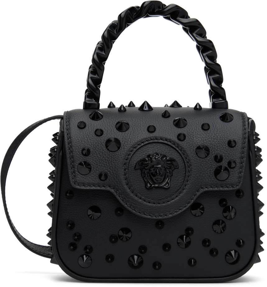 Versace Black Mini Spiked 'La Medusa' Bag Versace