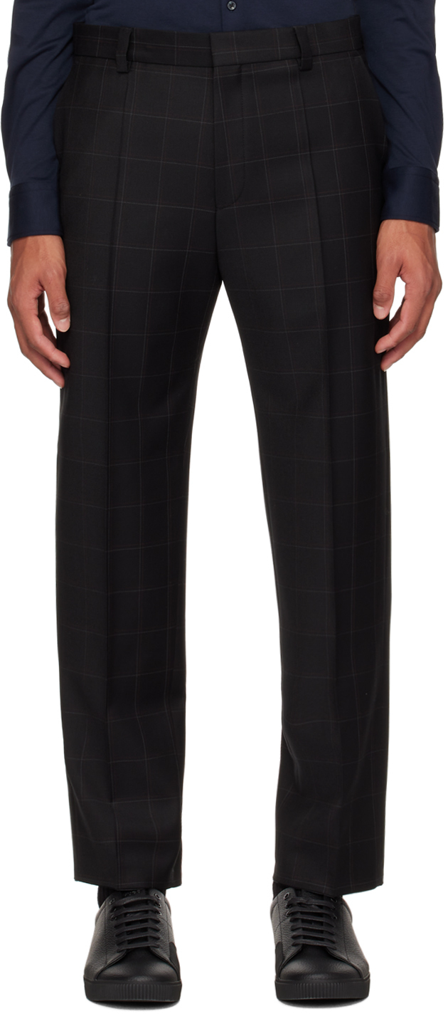 Hugo Black Slim-Fit Trousers Hugo Boss