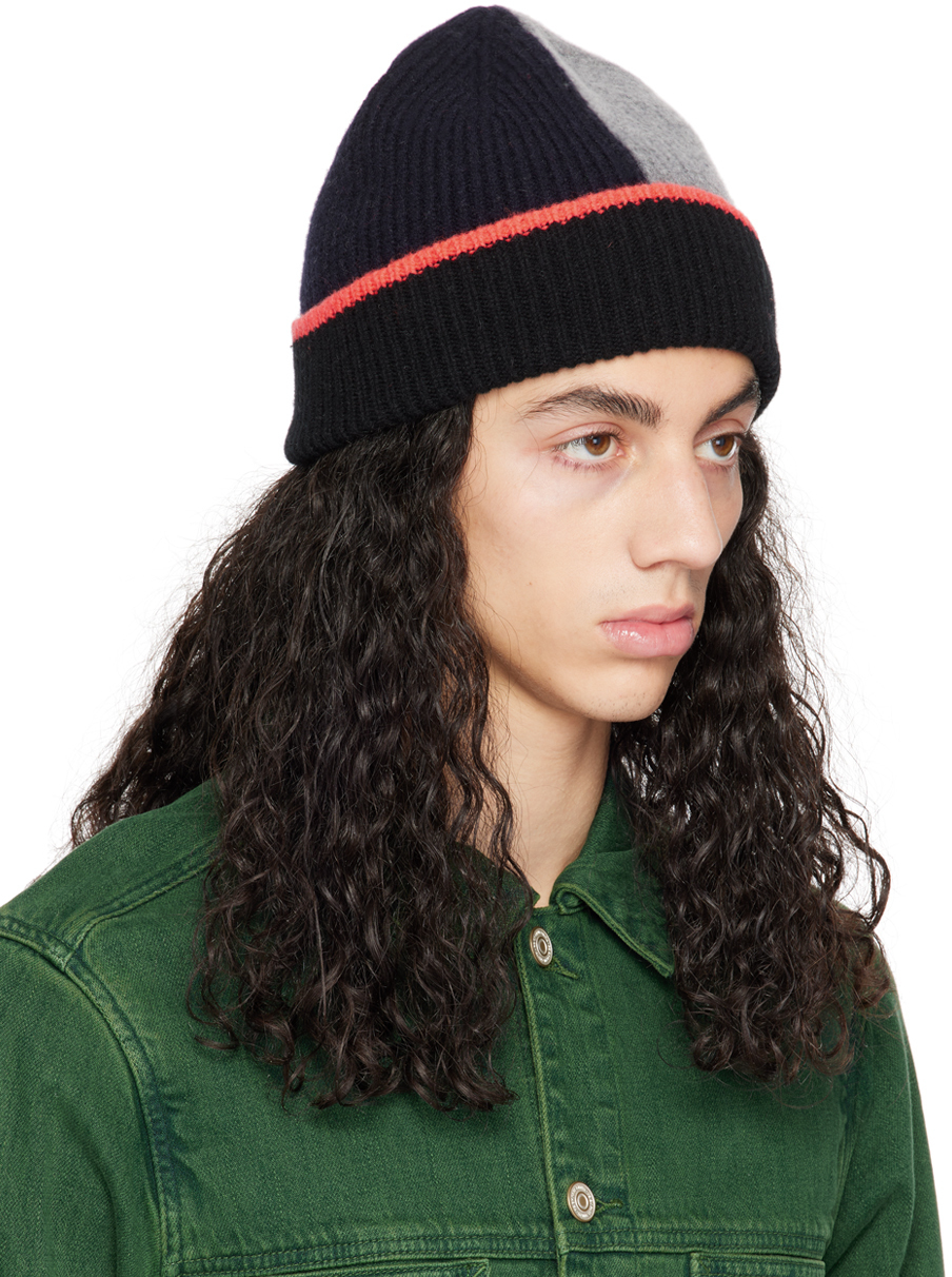 Paul Smith Multicolor Half & Half Beanie Paul Smith