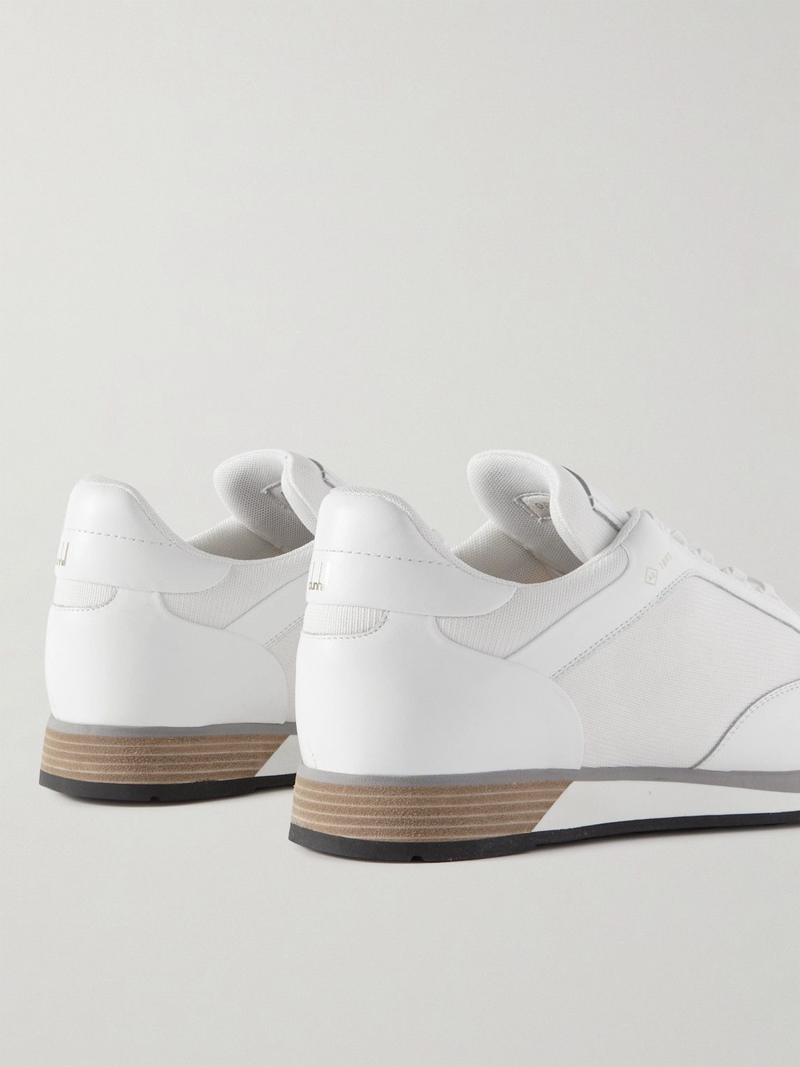 Dunhill - Duke Mesh and Leather Sneakers - White Dunhill