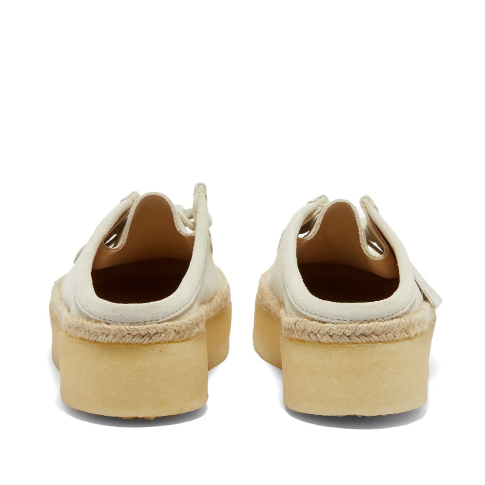 Clarks Originals Women's Wallabee Cup Mule in White Suede Clarks Originals