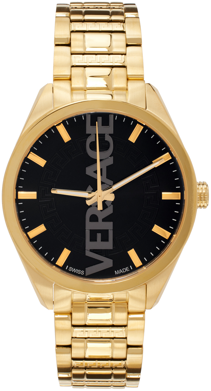 Versace Gold V-Vertical Watch Versace