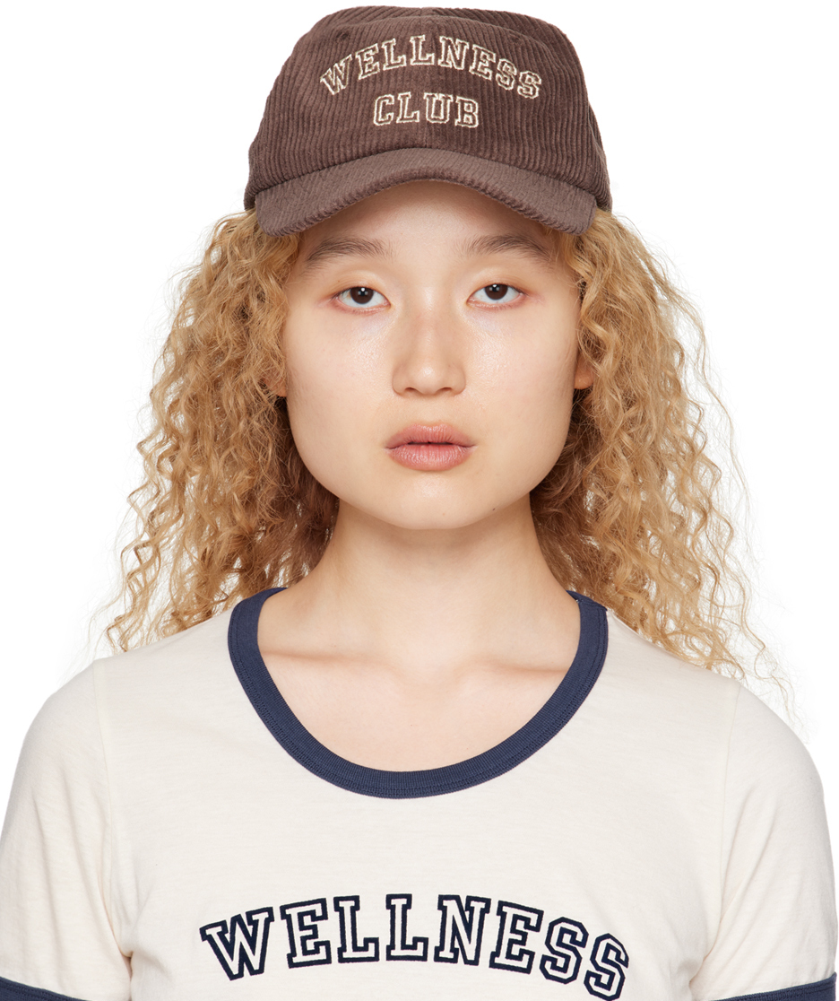 Sporty & Rich Brown 'Wellness Club' Cap Sporty & Rich