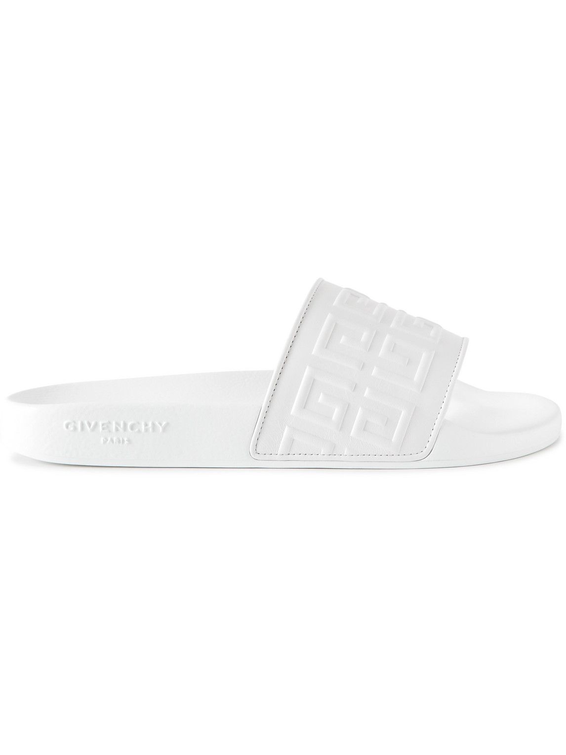 Givenchy - Logo-Embossed Rubber Slides - White Givenchy