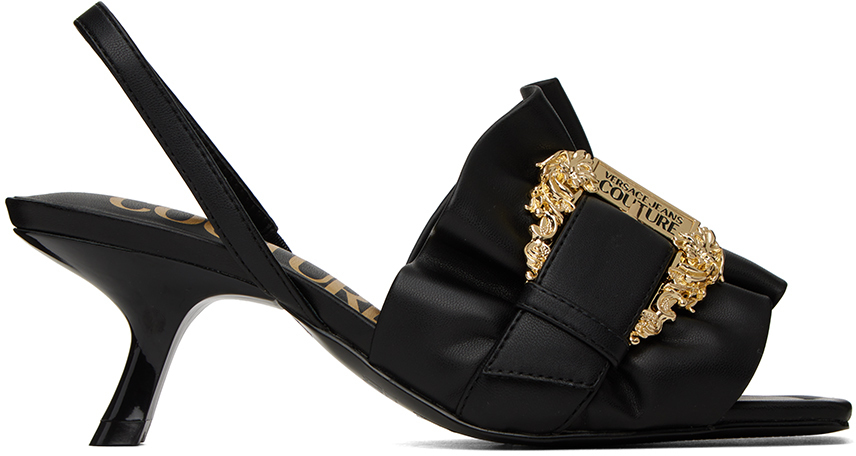 Versace Jeans Couture Black Fiona Heels Versace