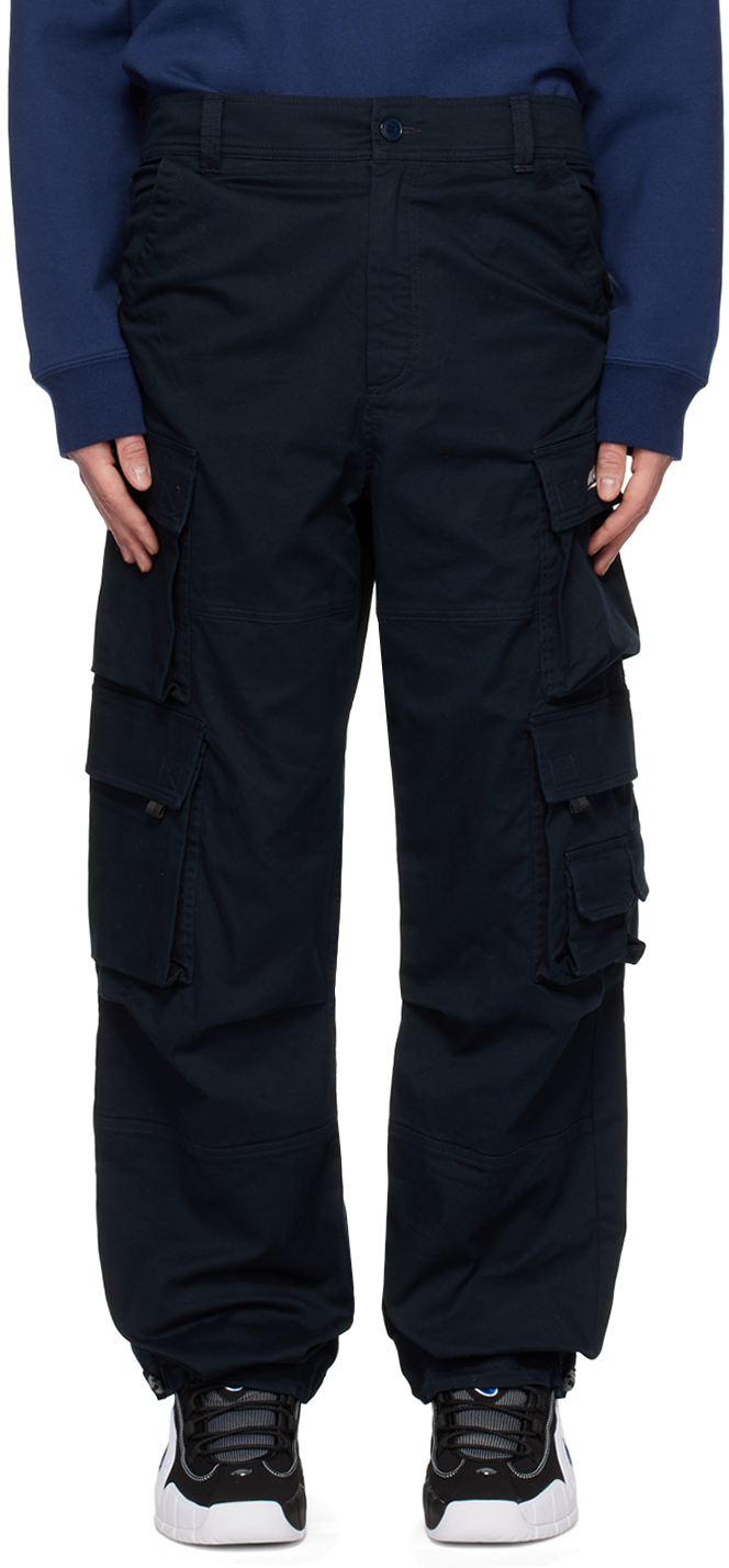 Martine Rose Navy Pulled Cargo Pants Martine Rose