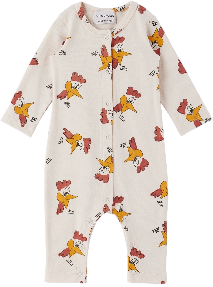 Bobo Choses Baby Off-White Mr O'Clock Jumpsuit Bobo Choses