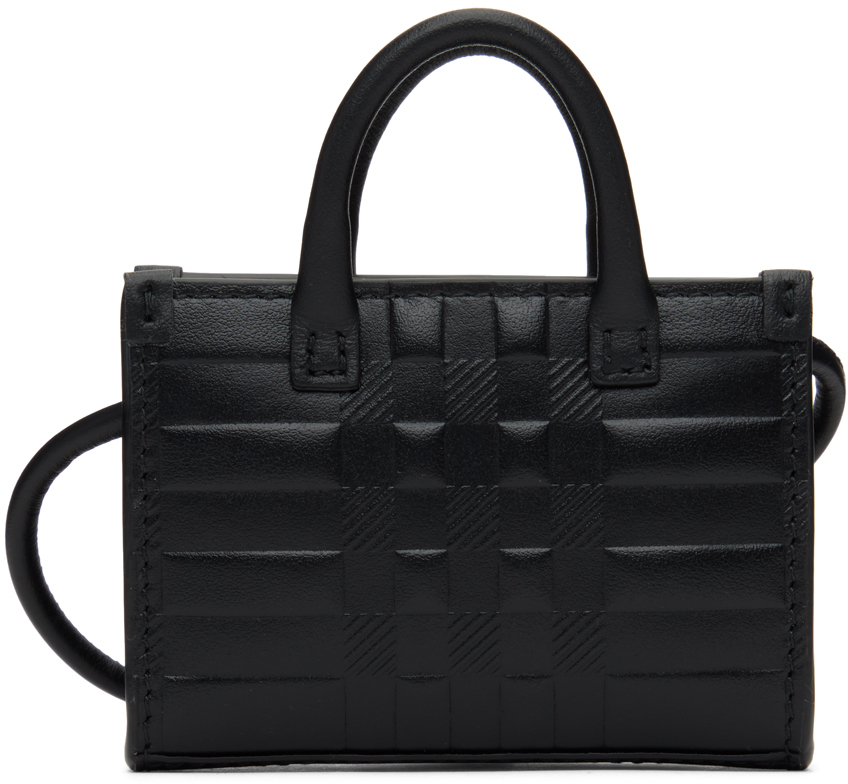 Burberry Black Check Micro Bag Burberry