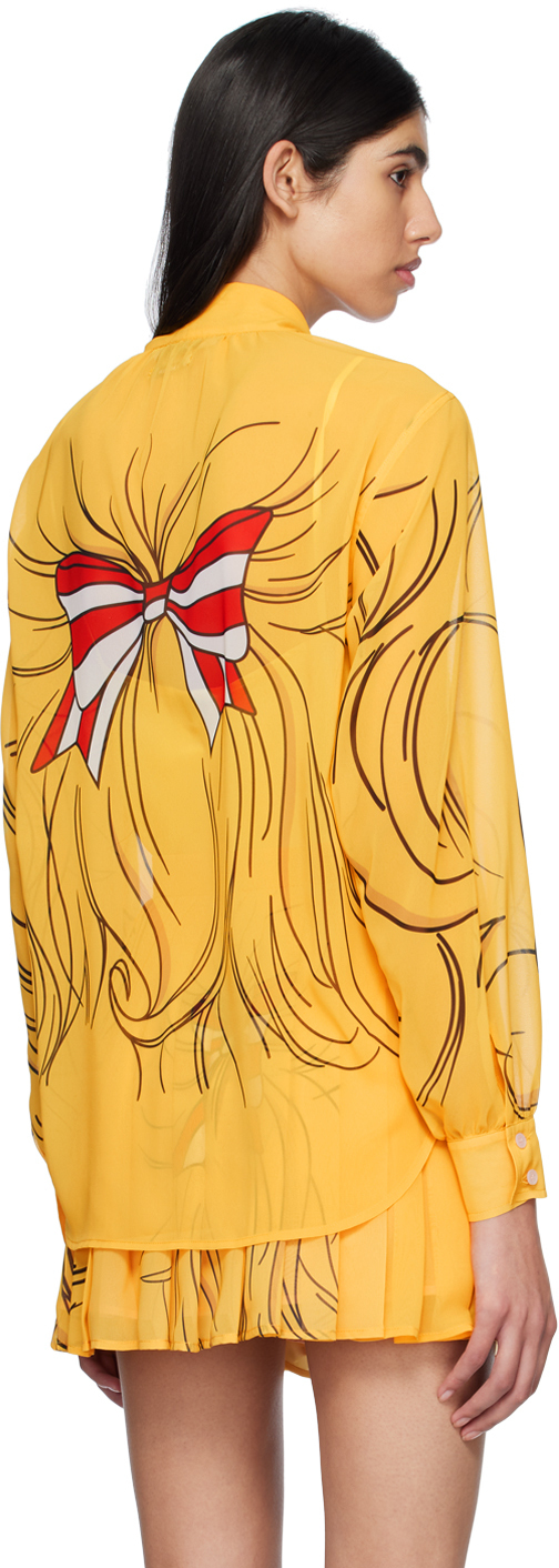 Pushbutton Yellow Crying Girl Blouse Pushbutton