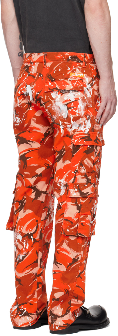 Martine Rose Orange Camouflage Cargo Pants Martine Rose