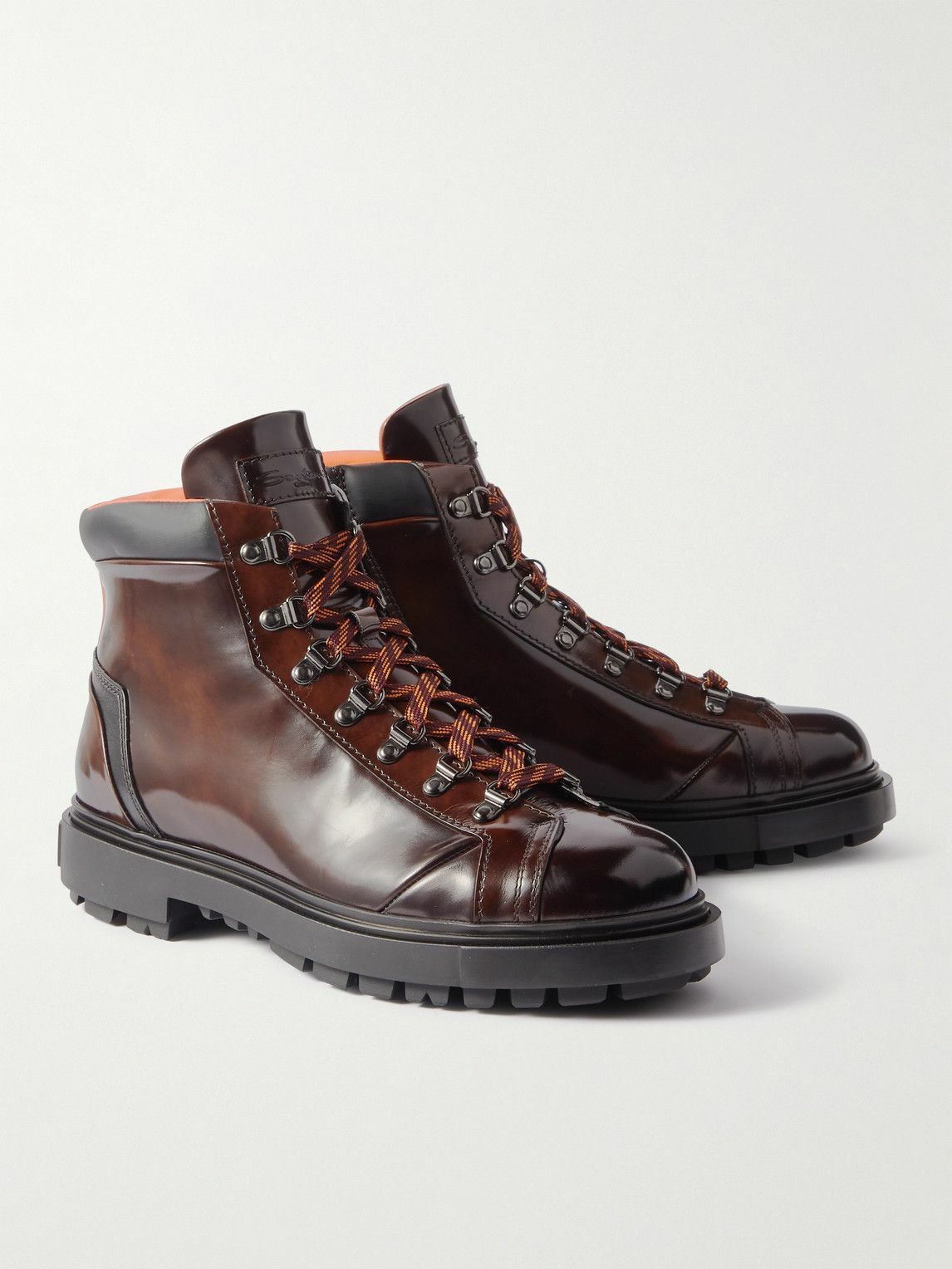 Santoni - Farah Leather Boots - Brown Santoni
