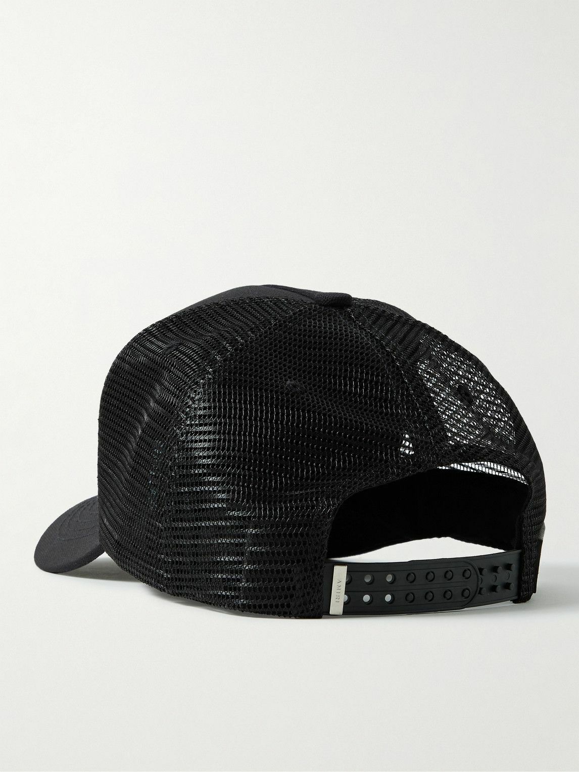 AMIRI - Leather-Trimmed Cotton-Canvas and Mesh Trucker Hat Amiri