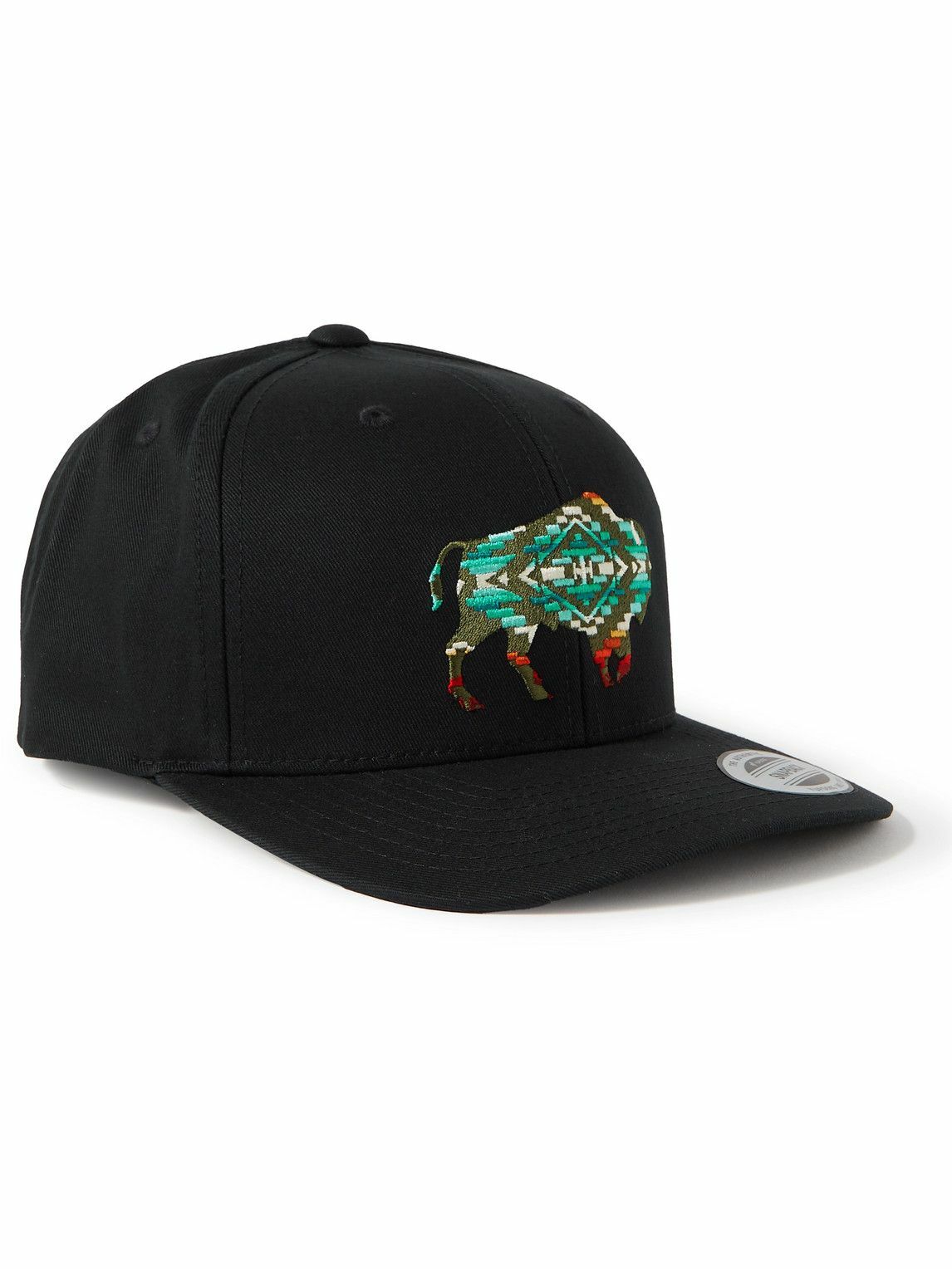 Pendleton - Buffalo Embroidered Cotton-Twill Cap Pendleton
