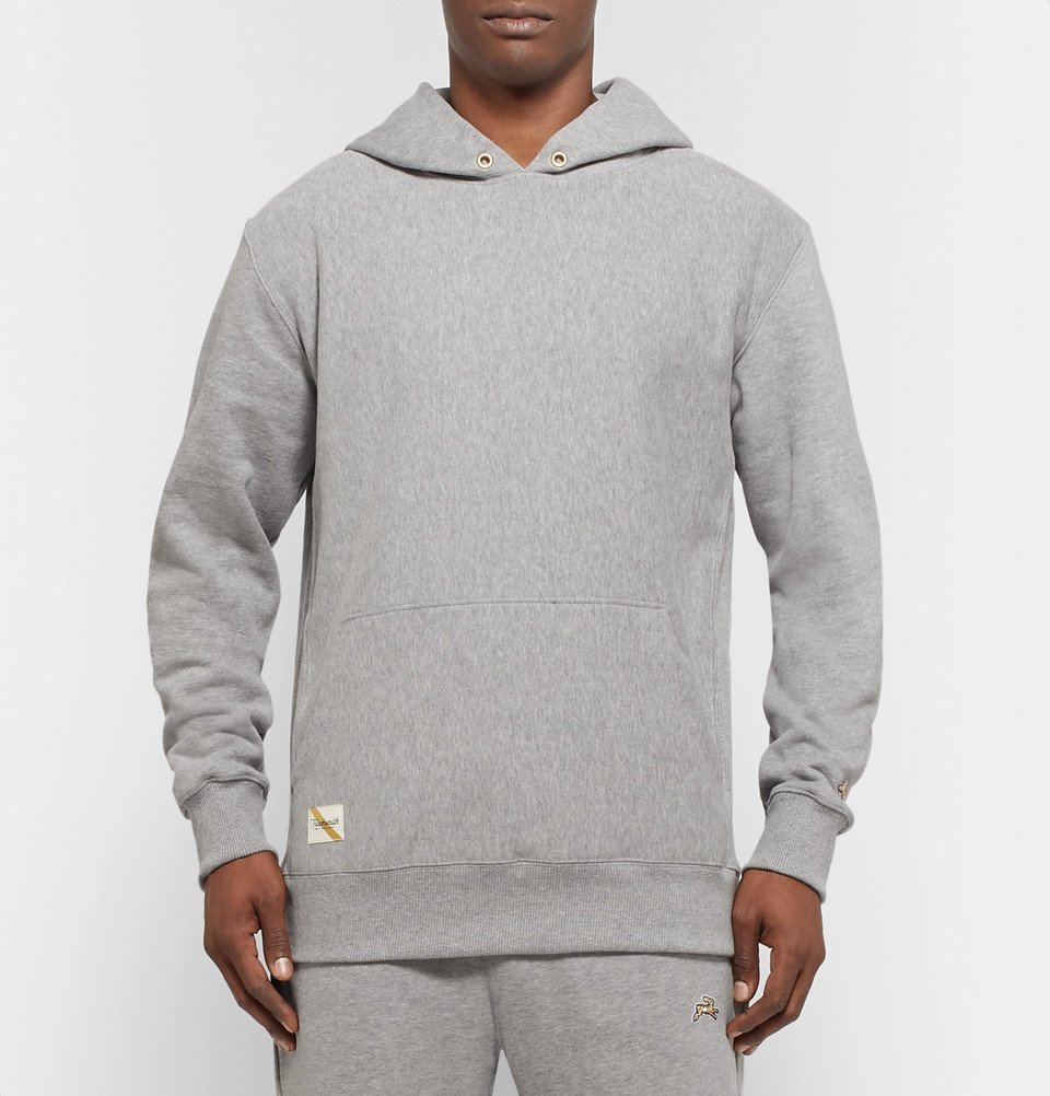 Tracksmith - Trackhouse Mélange Loopback Cotton-Blend Jersey Hoodie ...