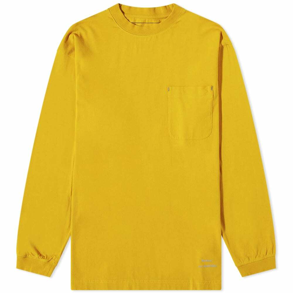 Barbour x and wander Long Sleeve T-Shirt in Yellow Barbour