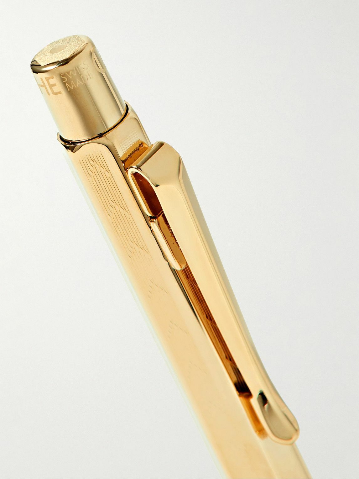 Caran D'Ache - Ecridor Textured Gold-Tone Ballpoint Pen Caran d'Ache