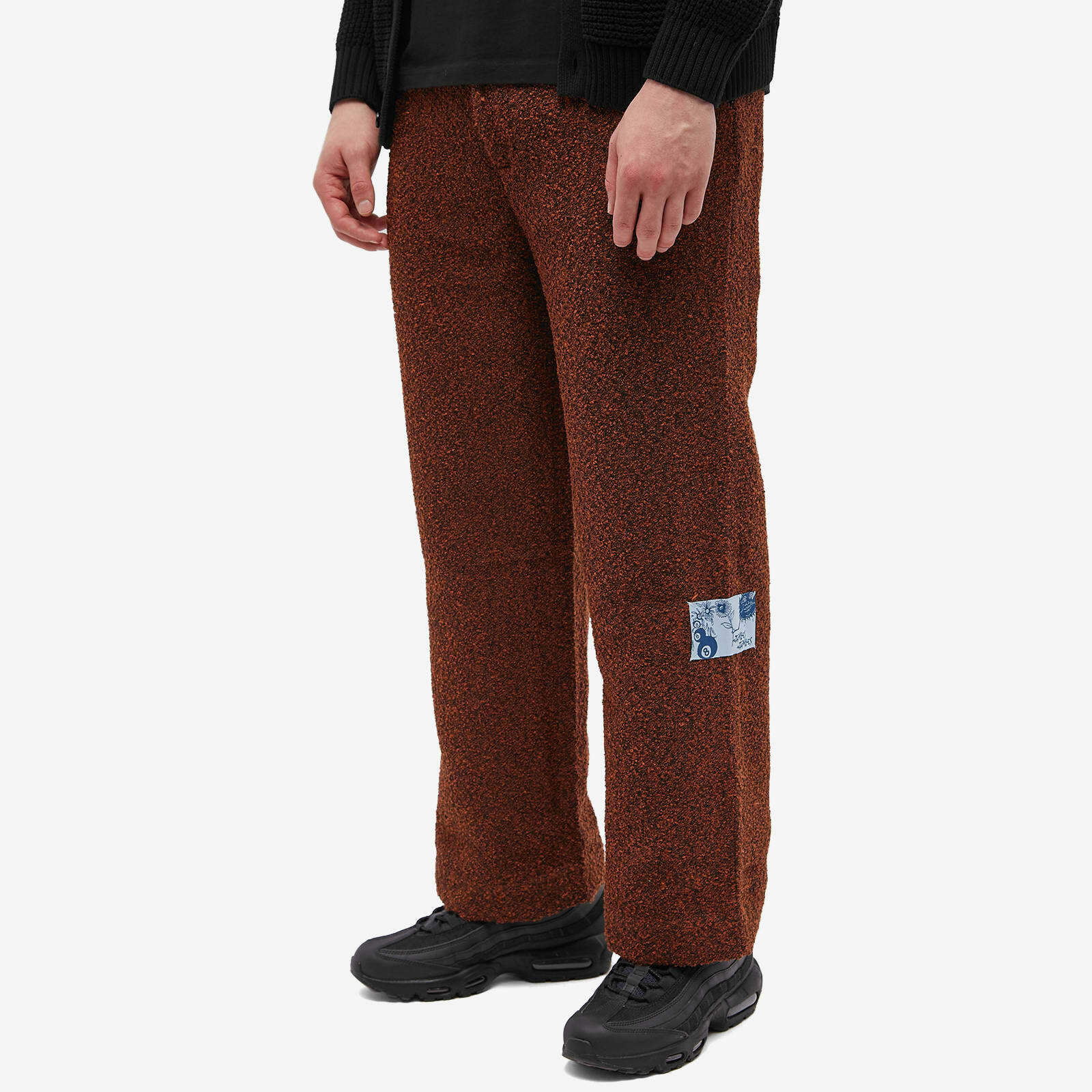 Jungles Jungles Men's Static Pleated Boucle Pant in Brown Jungles Jungles