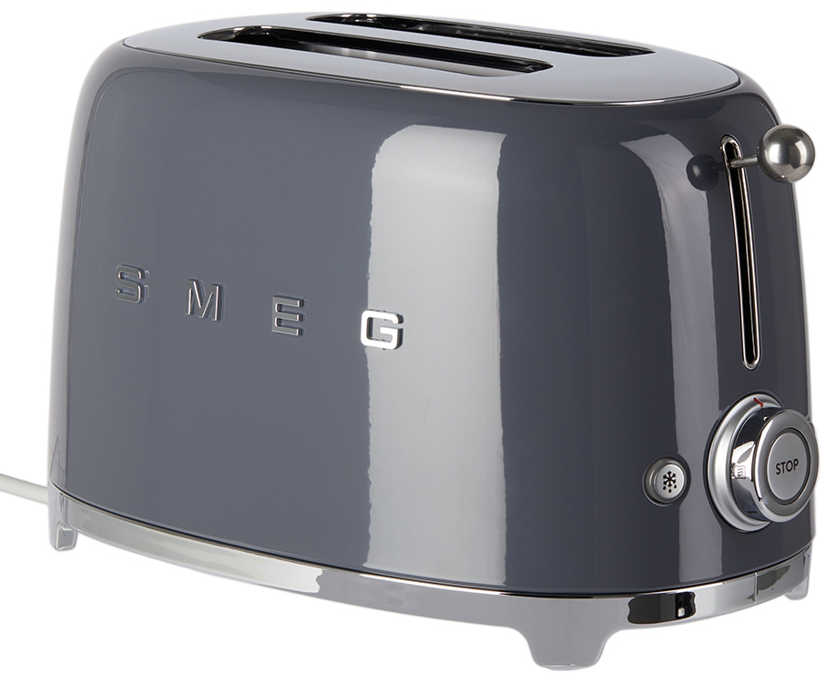 SMEG Grey Retro-Style 2 Slice Toaster SMEG