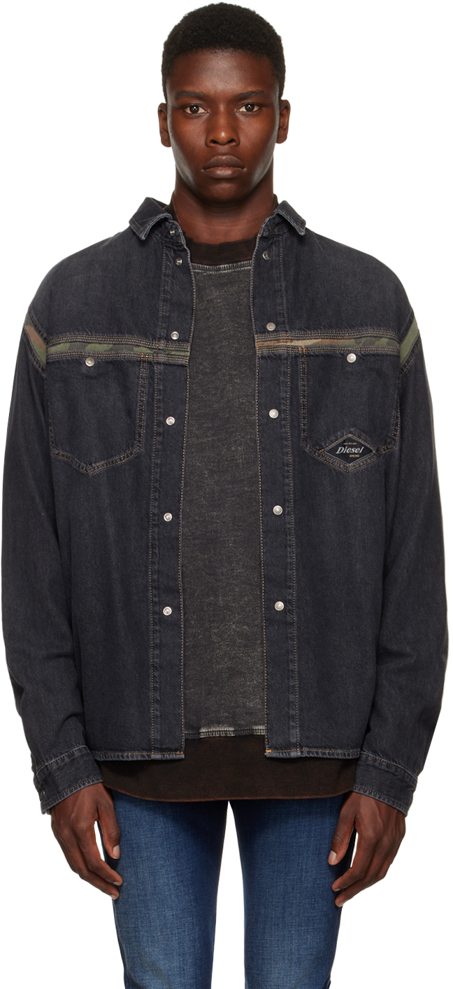 Diesel Black D-Hor-Fs Denim Jacket Diesel