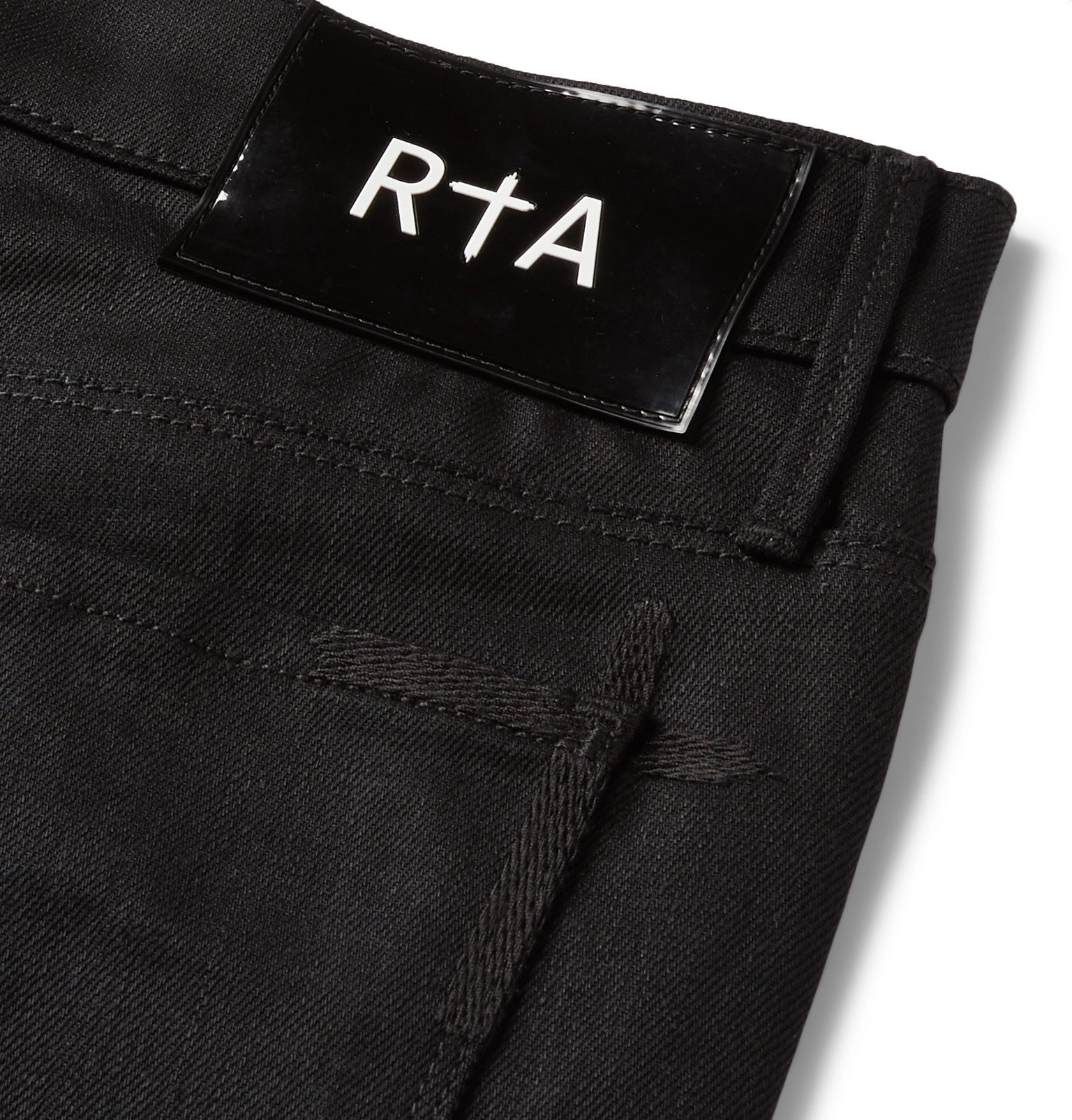 RtA - Logo-Embroidered Denim Jeans - Black RtA