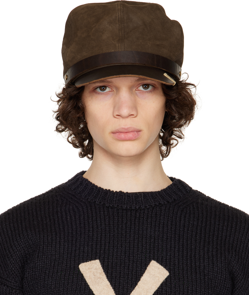 Visvim Brown Biker Cap Visvim