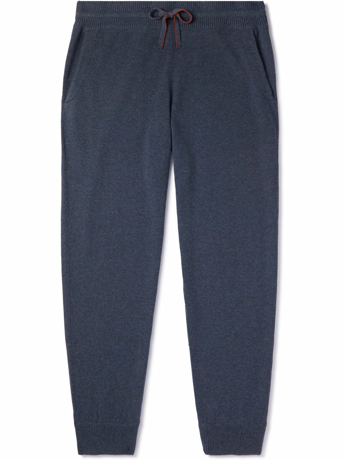 Loro Piana - Harrison Tapered Cashmere Sweatpants - Blue Loro Piana