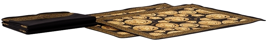 Versace Black Medusa Amplified Napkin & Placemat Set, 4 pcs Versace