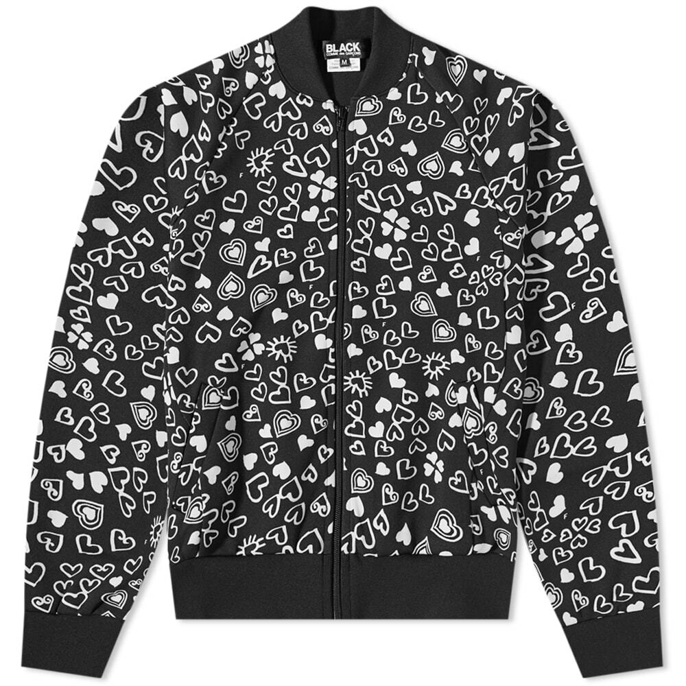 Comme des Garçons Men's CDG All Over Print Zip Up Jacket in Black Comme ...