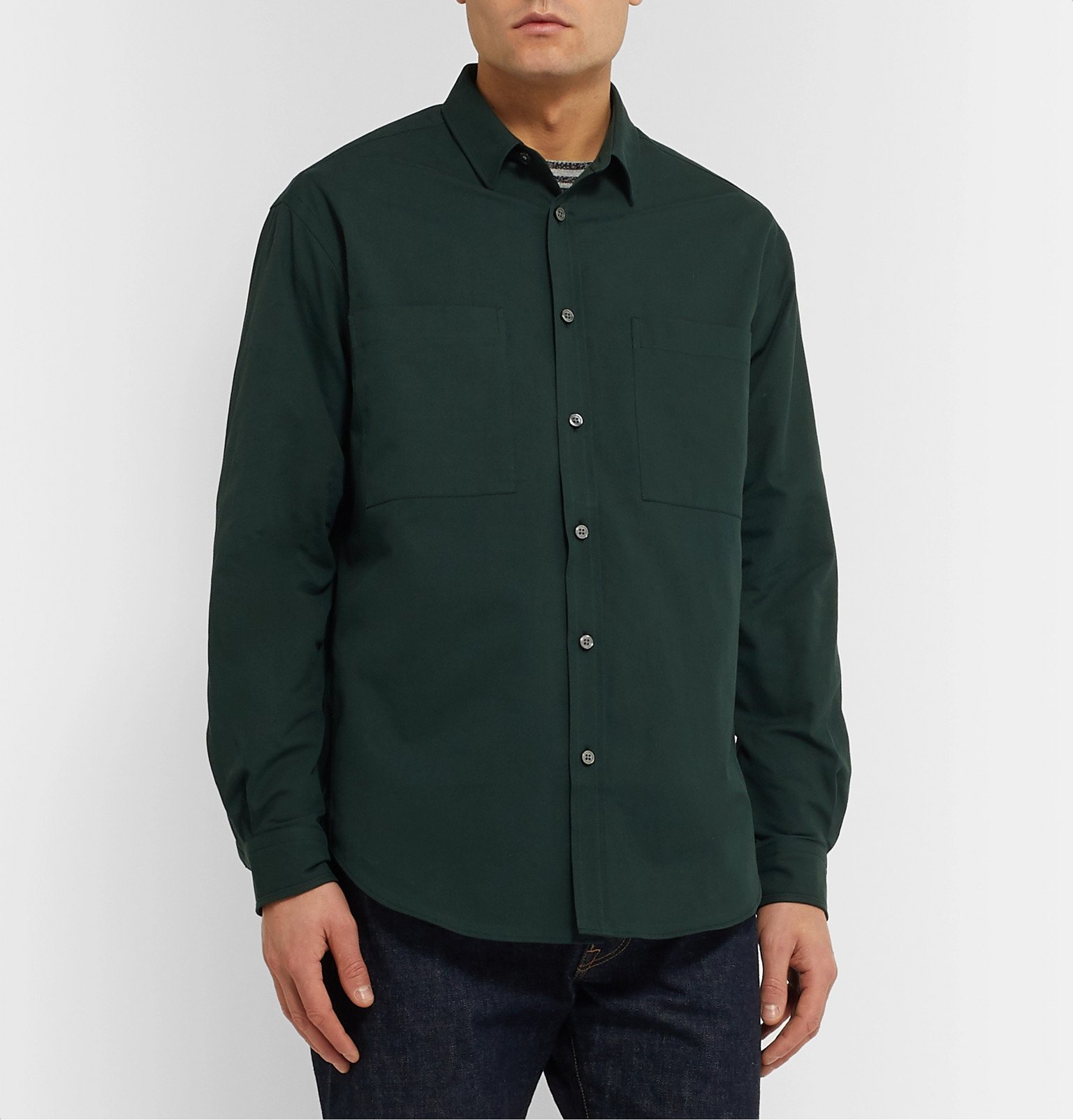 Hugo Boss - Noah Cotton-Twill Overshirt - Green Hugo Boss
