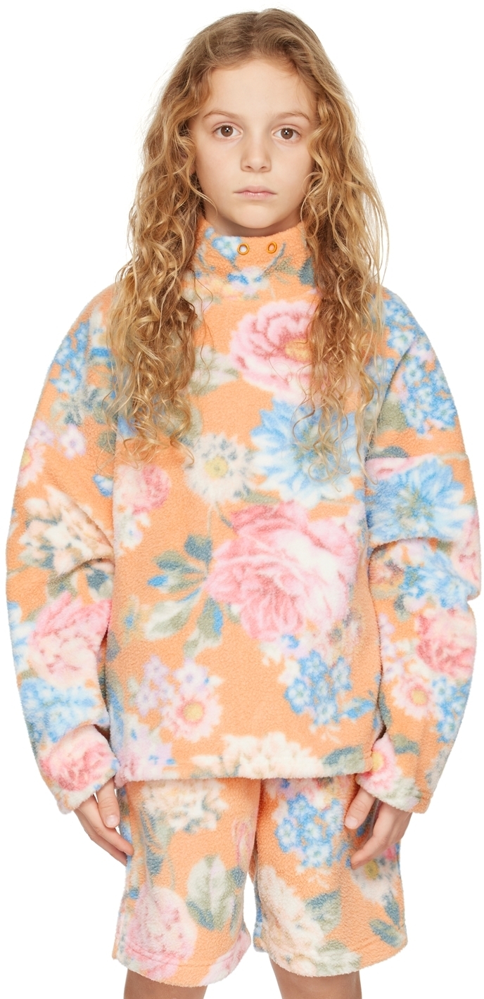 Martine Rose SSENSE Exclusive Kids Orange Sweatshirt Martine Rose