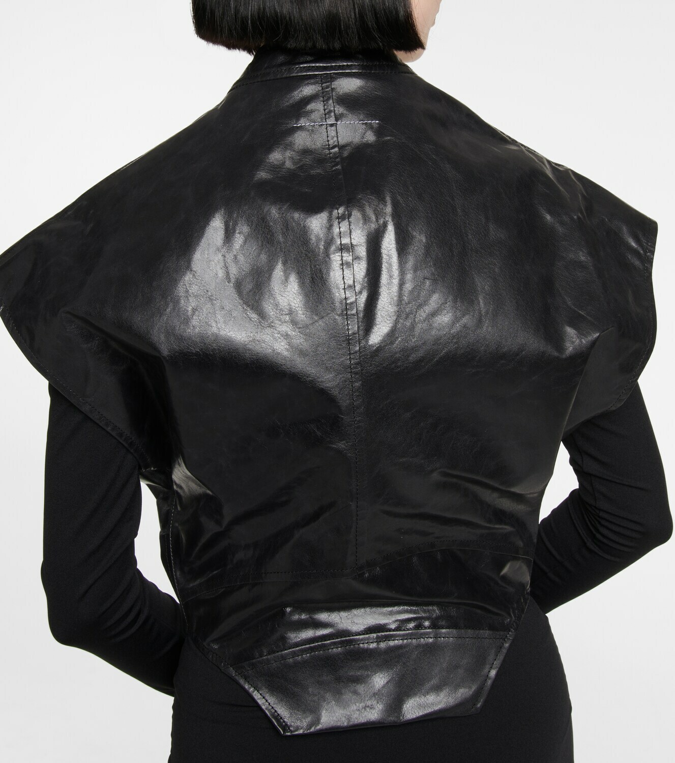 MM6 Maison Margiela - Leather jacket MM6 Maison Margiela