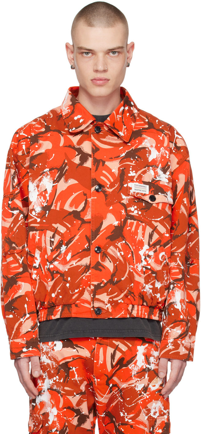 Martine Rose Orange Camouflage Jacket Martine Rose