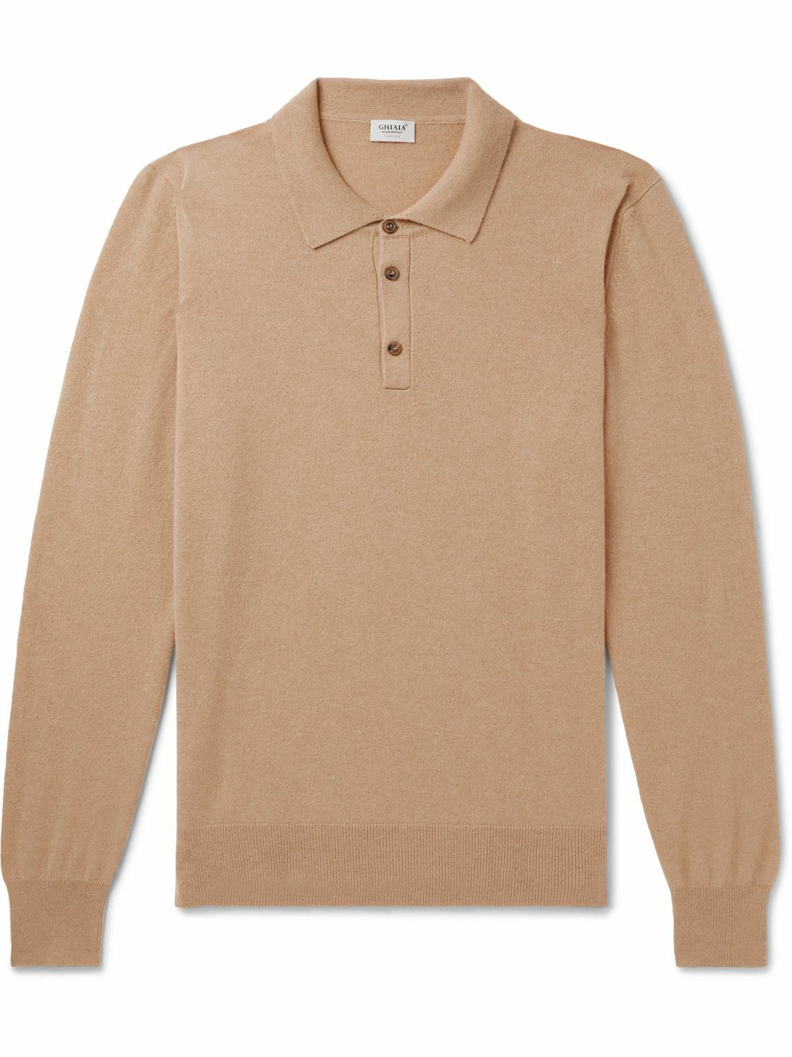 Ghiaia Cashmere - Cashmere Polo Shirt - Brown Ghiaia Cashmere