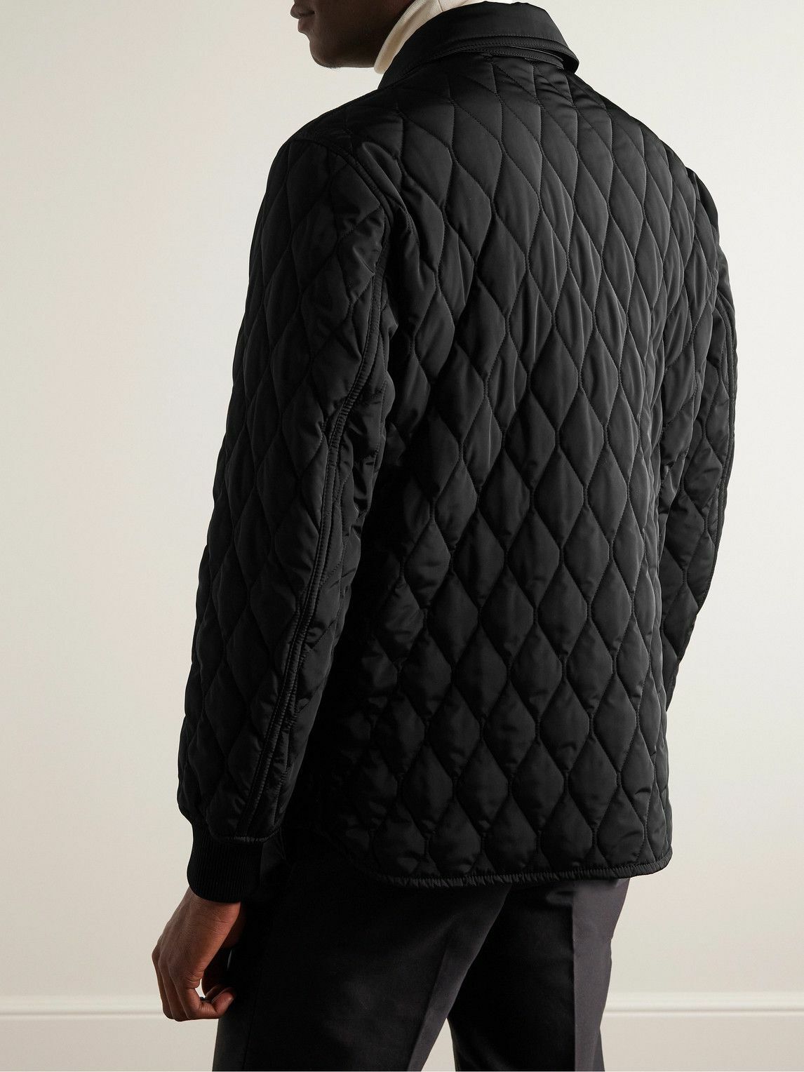 TOM FORD - Quilted Shell Jacket - Black TOM FORD