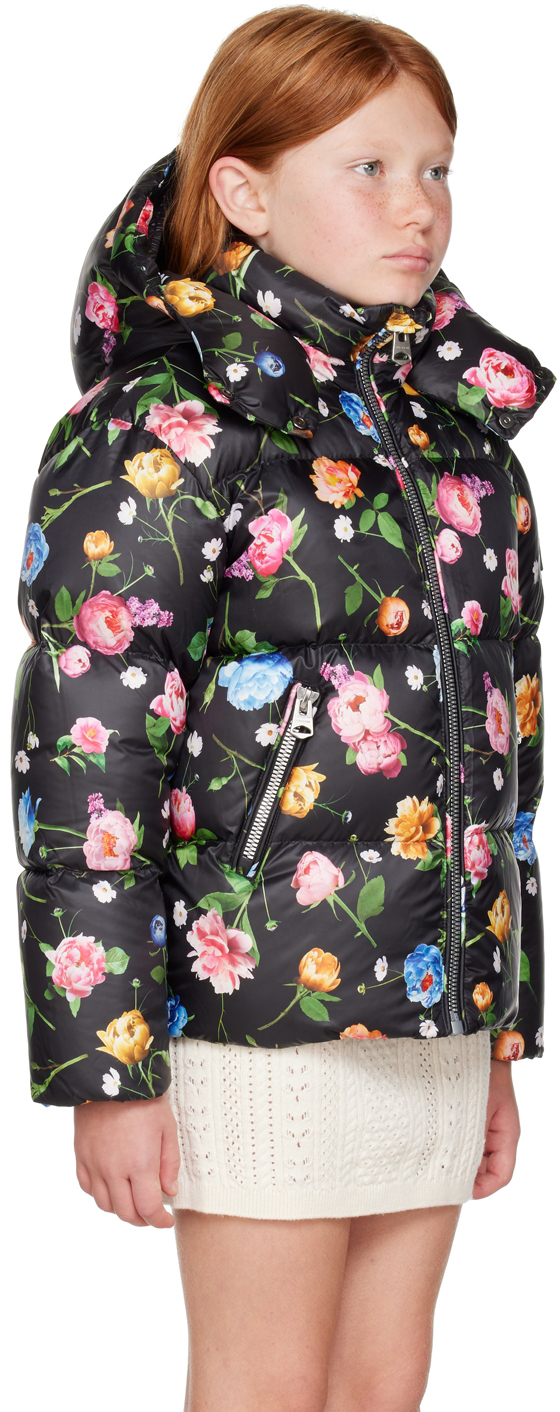 Mackage Kids Black & Pink Down Jesse Jacket Mackage