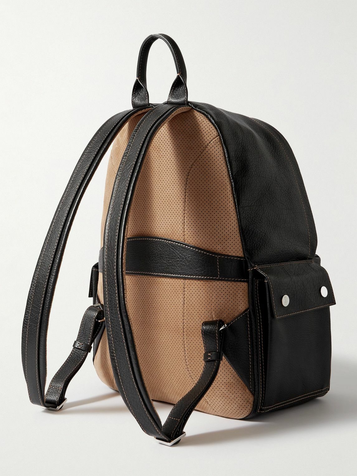 Brunello Cucinelli - Full-Grain Leather Backpack Brunello Cucinelli