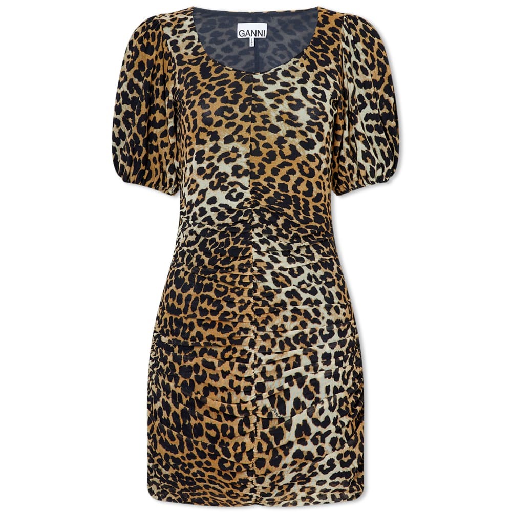 GANNI Leopard Print Mini Dress GANNI