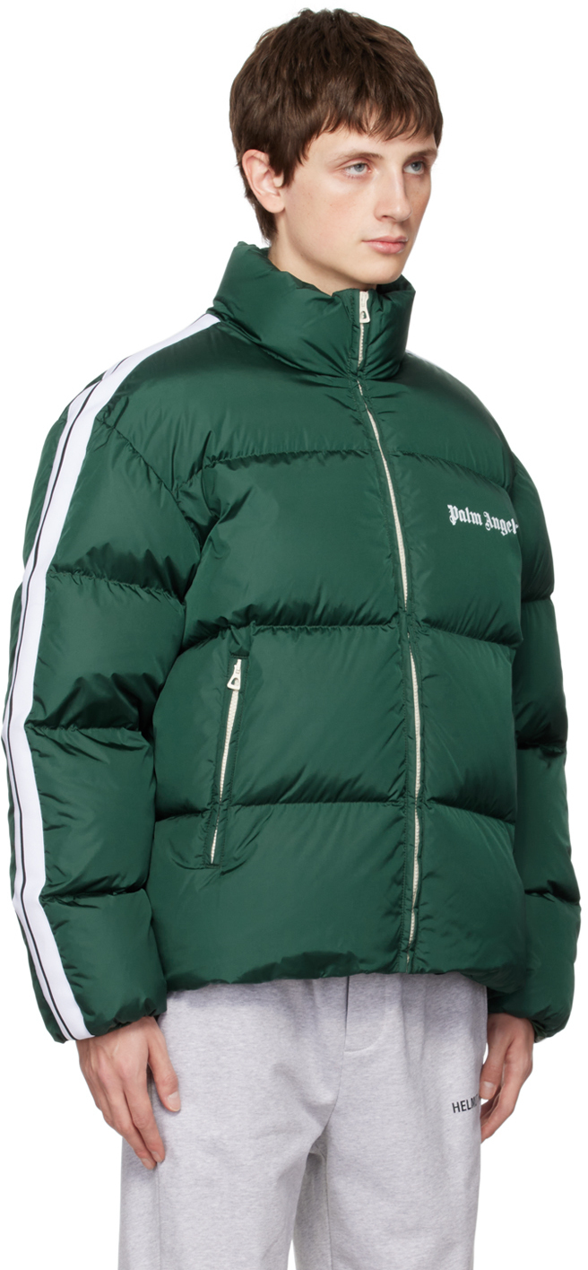 Palm Angels Green Classic Track Down Jacket Palm Angels