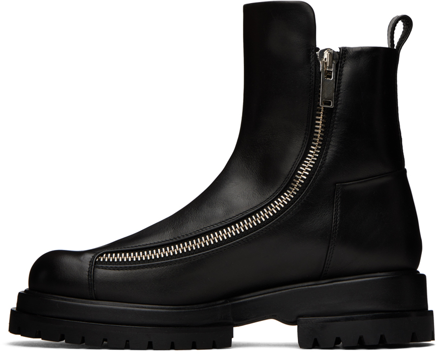 424 Black Zip Boots 424