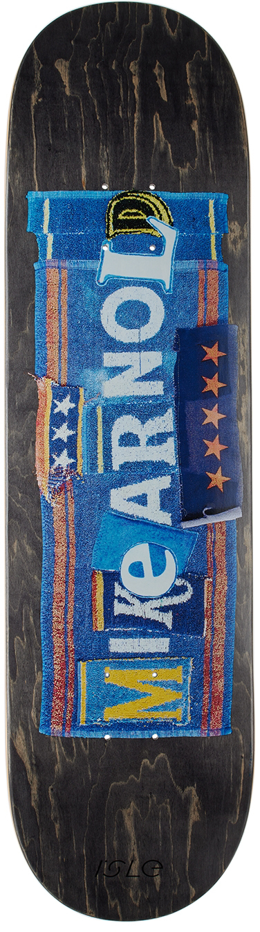 Isle Skateboards Black Pub Mike Arnold Skateboard Deck