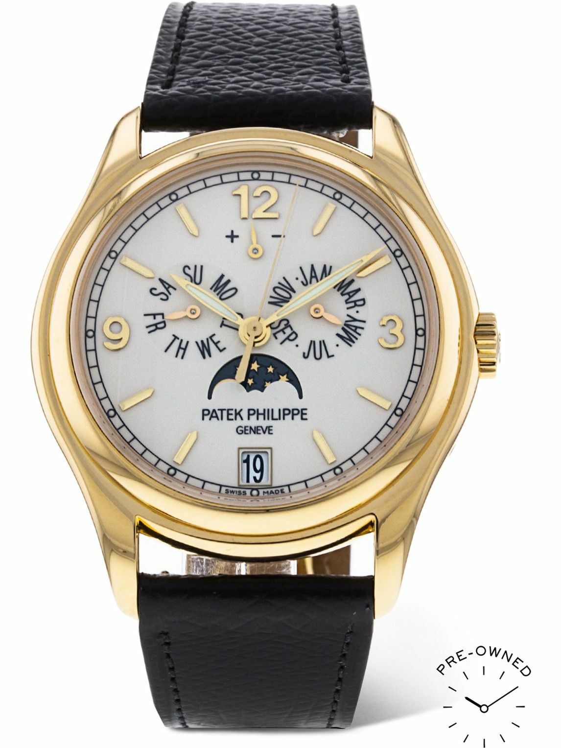 PATEK PHILIPPE - Pre-Owned 2006 Complications Automatic Moon-Phase 39mm ...