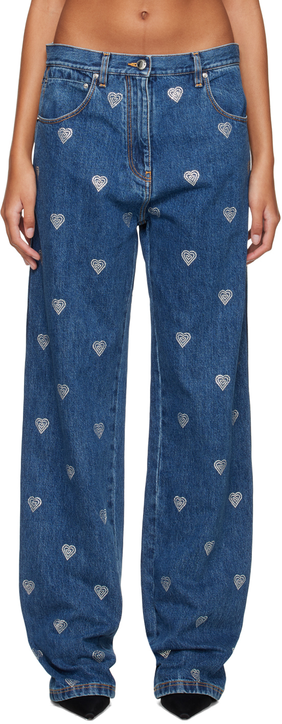 MACH & MACH Blue Heart Jeans MACH & MACH