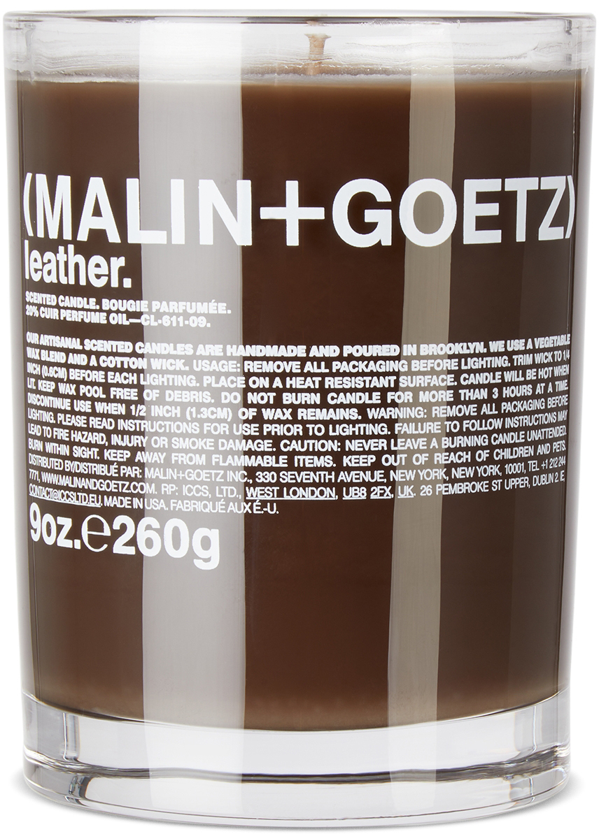 MALIN + GOETZ Leather Candle, 9 oz Malin + Goetz