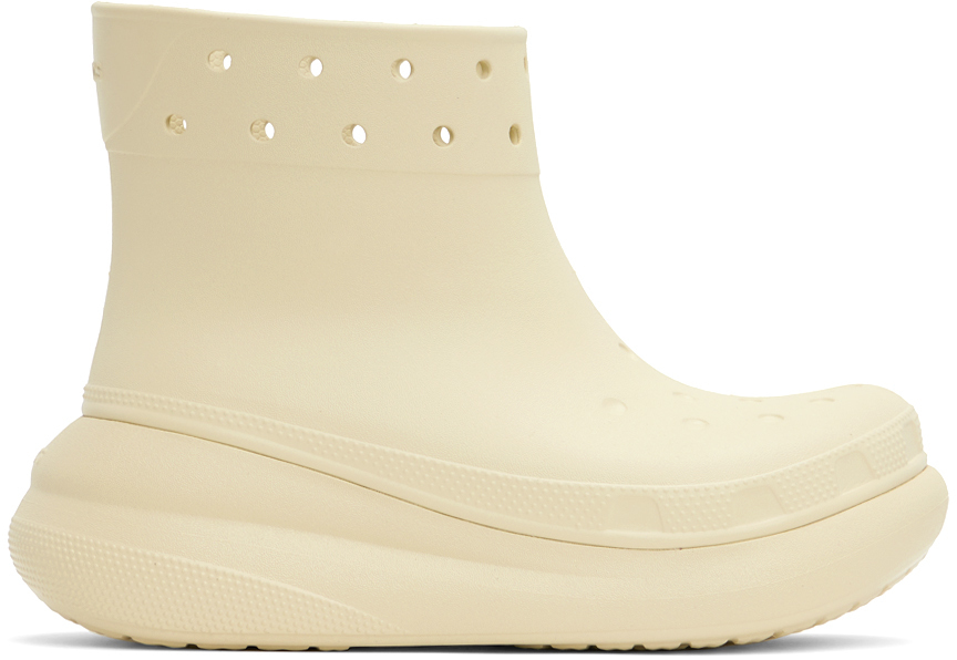 Crocs Off-White Crush Boots Crocs