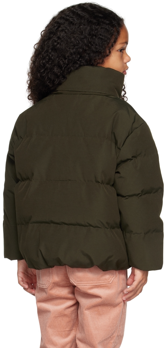 Bonpoint Kids Green Benji Down Puffer Jacket Bonpoint