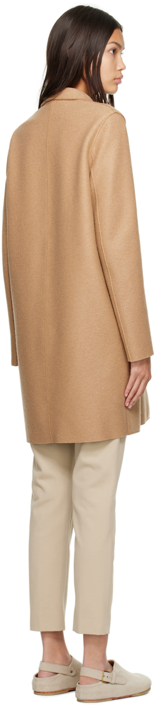 Harris Wharf London Tan Cocoon Coat Harris Wharf London