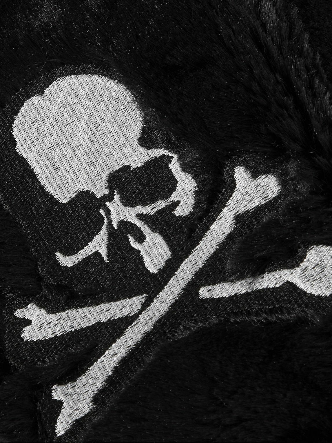 Mastermind World - Embroidered Faux Fur Trapper Hat - Black MASTERMIND ...